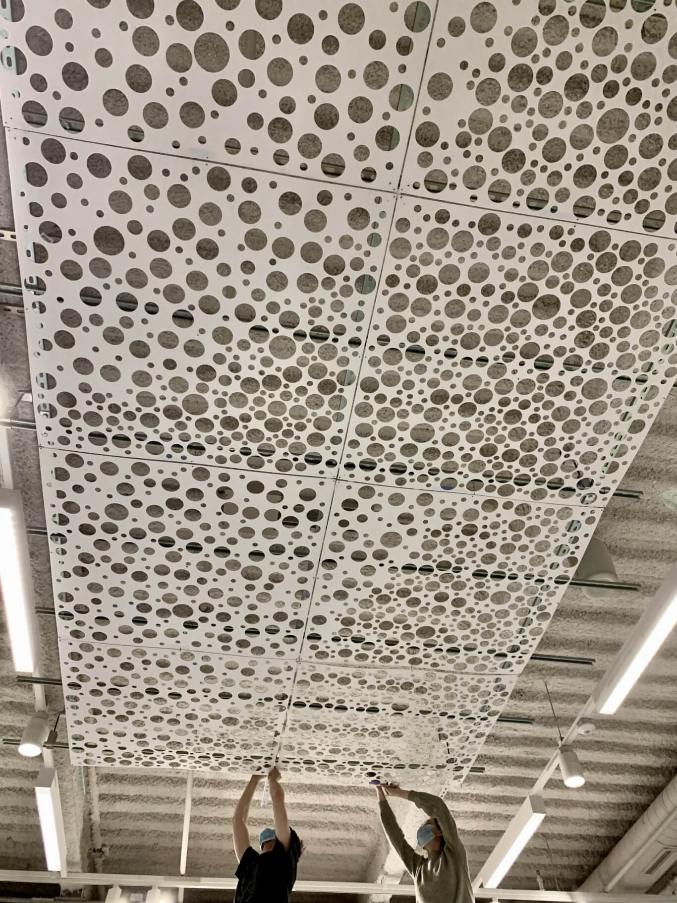Fabrication Feature : Metal Ceiling for The 105 - Payette