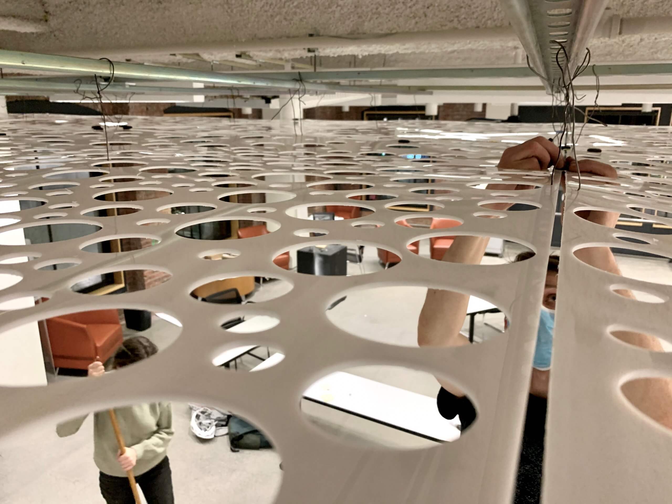 Fabrication Feature : Metal Ceiling for The 105 - Payette