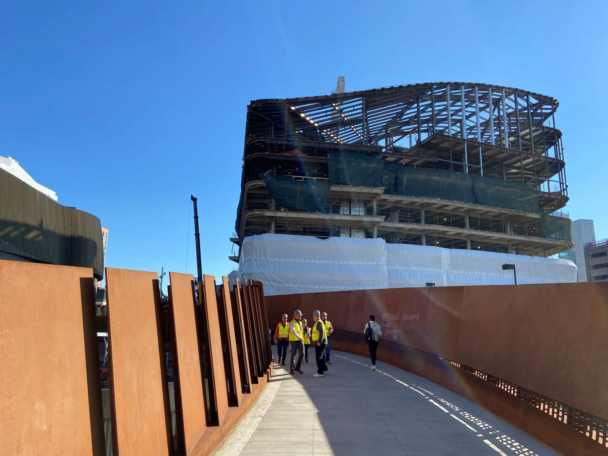 Northeastern University EXP Steel Topping Off Ceremony - Payette