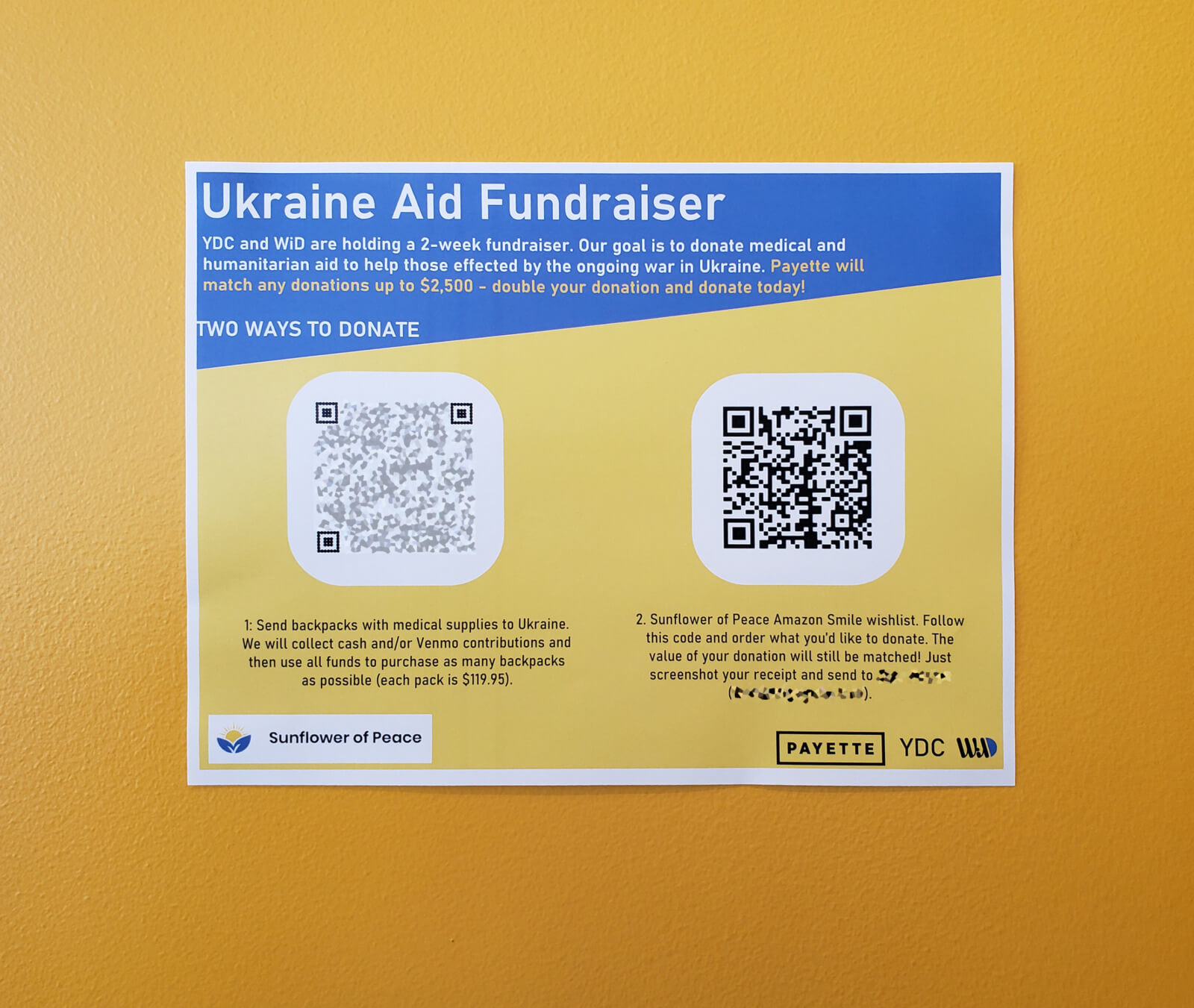 Ukraine Aid Fundraiser - Payette