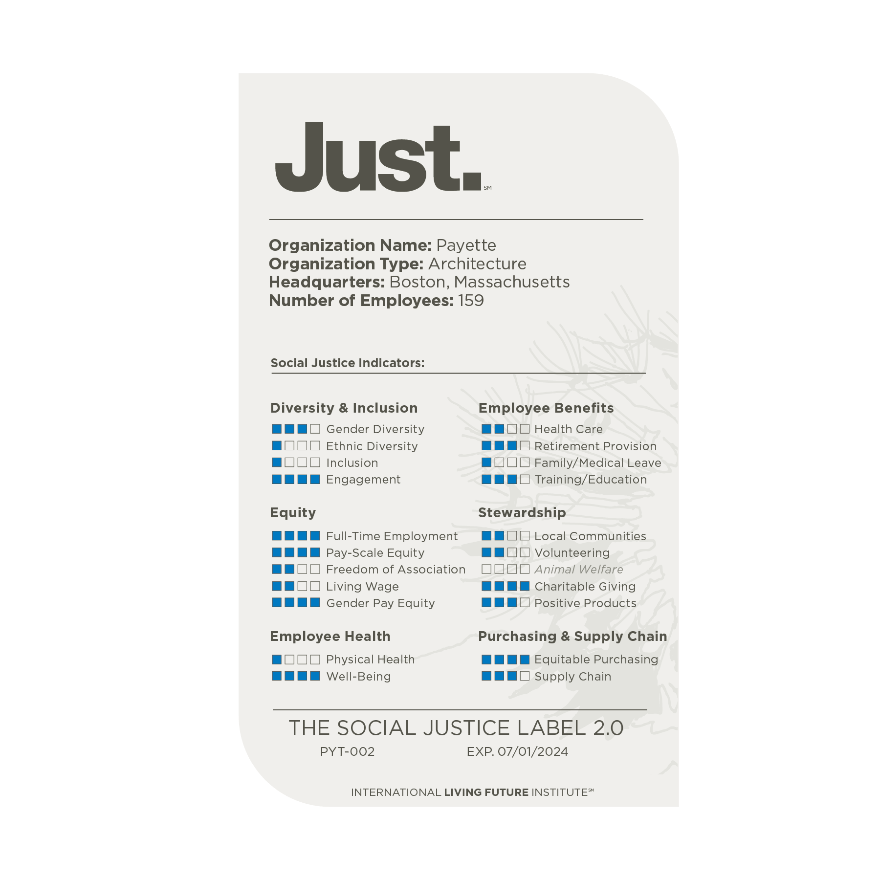 The JUST Label 2.0 - Payette