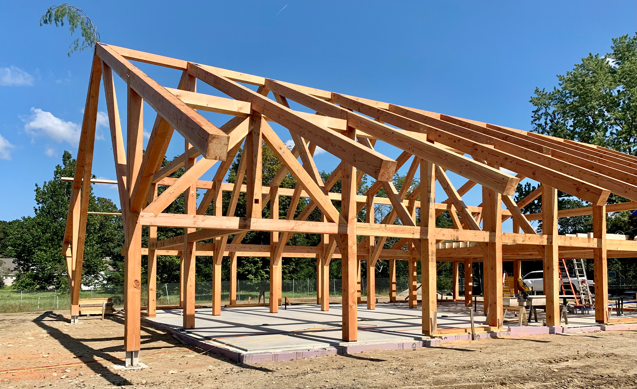 Traditional Heavy Timber Frame Clad in CLT - Payette